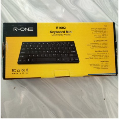 Jual Keyboard USB R-ONE R1602 USB Keyboard Mini | Shopee Indonesia