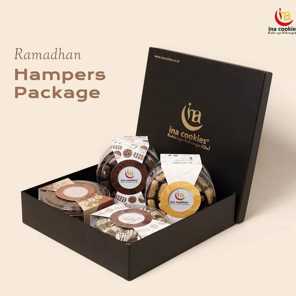 Jual Ina cookies Hampers - Paket Hampers hardcase Reguler isi 4 Kue ...