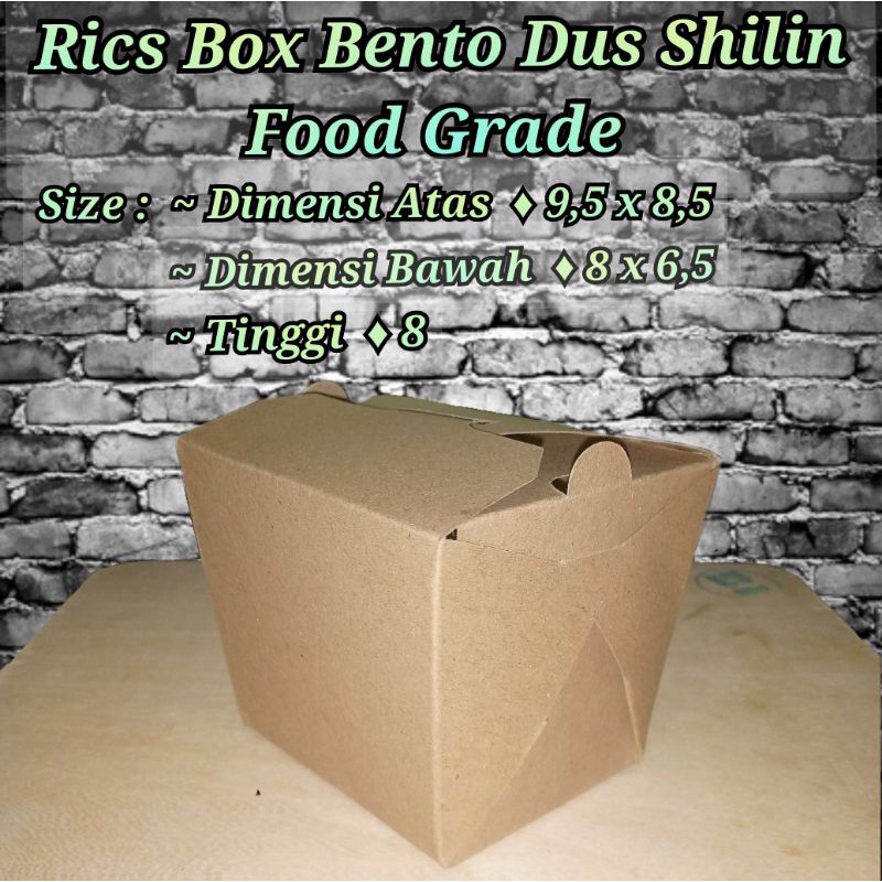 Jual RICE BOX BENTO POLOS/FOOD PAIL LARGE/BOX SHILIN/KEMASAN AYAM ...