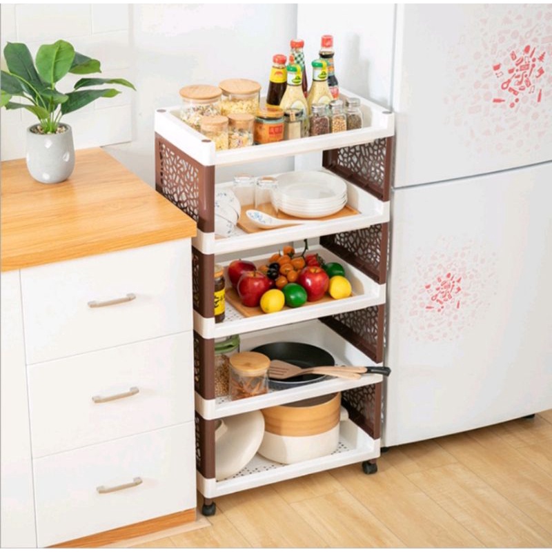 Jual Rak Susun Serbaguna 4 fawsline - Rak Plastik Multifungs | Shopee ...