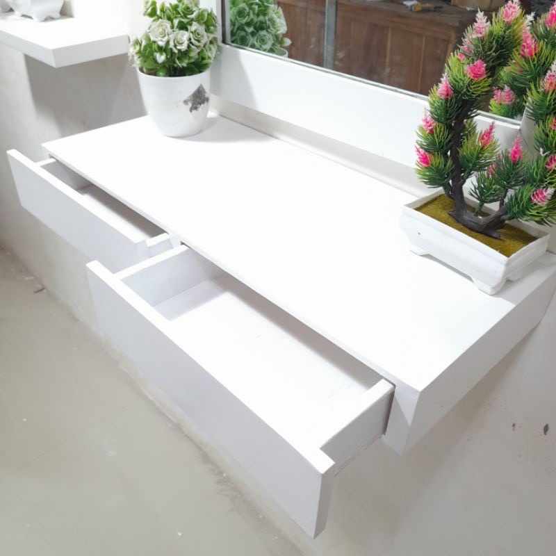 Jual Rak Dinding Laci Minimalis Uk. 60x25x8 cm | Meja Rias Gantung ...