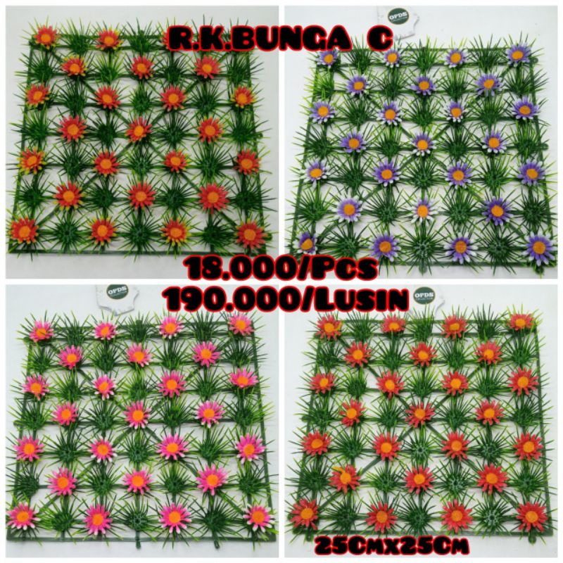 Jual Rumput Kotak Bunga Kode C Rumput Bunga Rumput Sintetis Rumput Hias ...