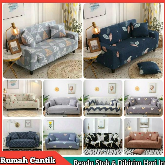 Jual Cover Sofa 1 2 3 Seater Sarung Sofa Elastis Penutup Pembungkus Sofa | Shopee Indonesia