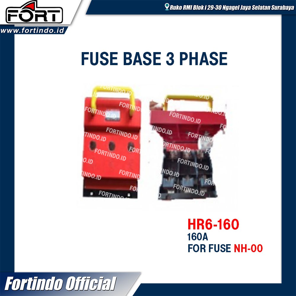 Jual Fuse Base 3 Phase HR6-160/30 160A SEKERING SEKRING MERK FORT ...