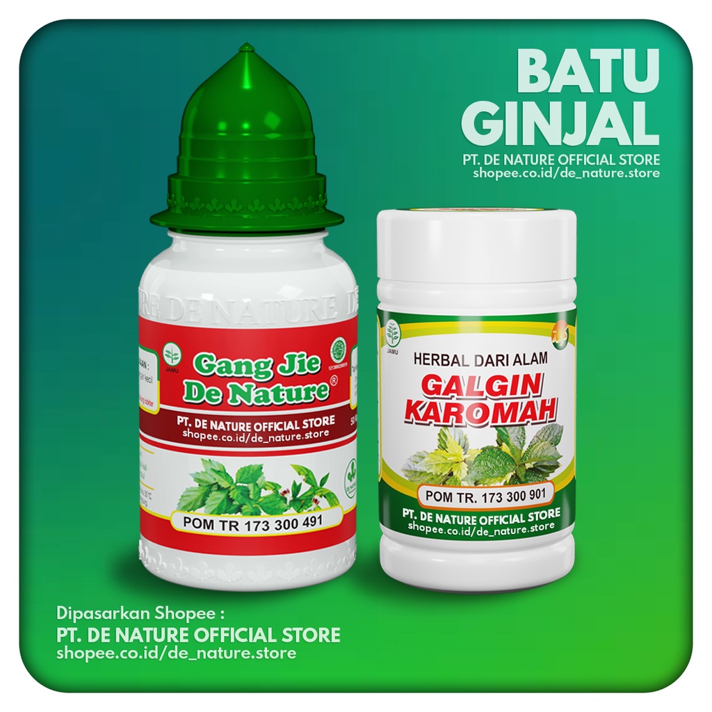 Jual GALGIN + GANG JIE Obat Herbal Batu Ginjal Kencing Batu - DE NATURE OFFICIAL STORE | Shopee ...