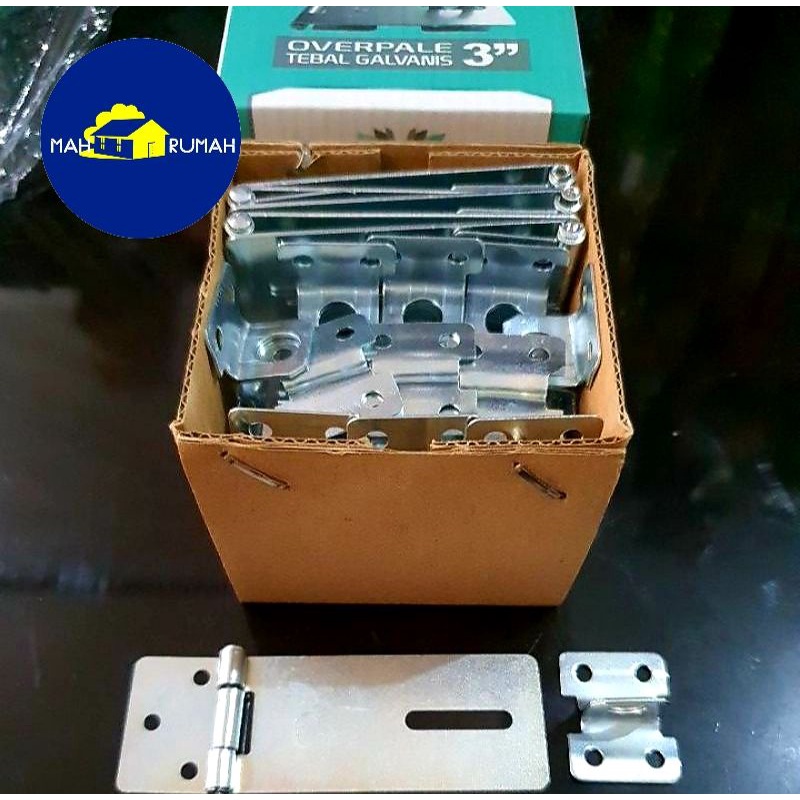 Jual OVERVAL Plat GALVANIS Overpale Overpal Tebal Cantolan Gembok Pintu ...