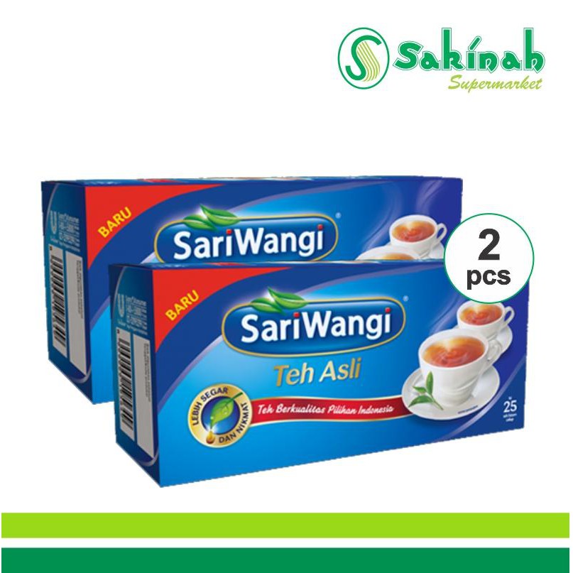 Jual Sariwangi Teh Asli 25 Sheets Teh Celup (2pcs) | Shopee Indonesia