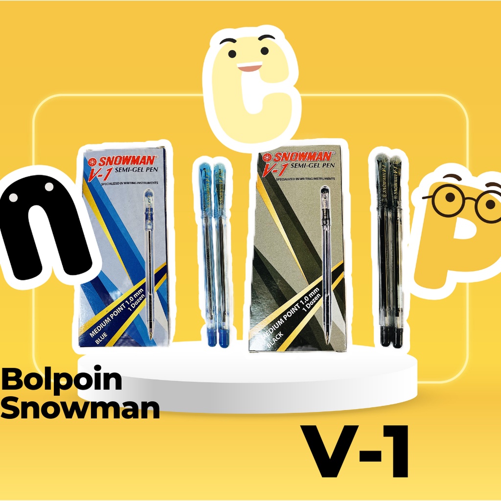 Jual Bolpen Pulpen Pen Snowman V1 | Shopee Indonesia