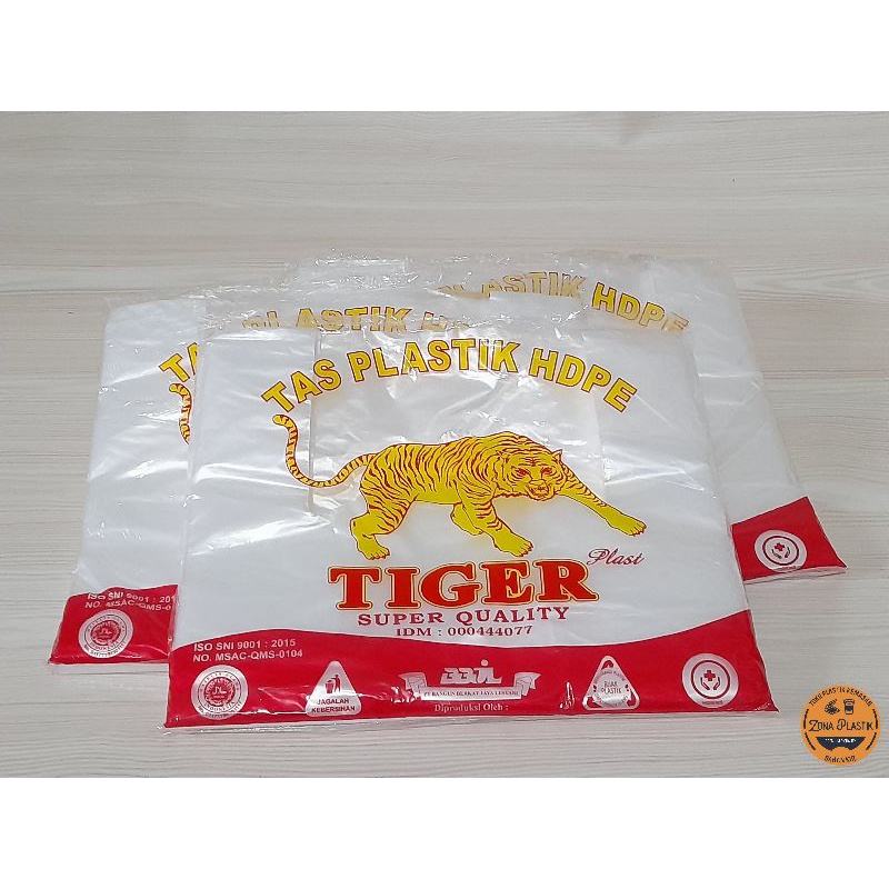 Jual Kantong Plastik Kresek Tiger Bening/ Ukuran 15,24. | Shopee Indonesia