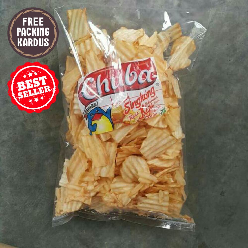 Jual CEMILAN KERIPIK SINGKONG CHUBA KEJU 250 GRAM JAJANAN SNACK KILOAN ...