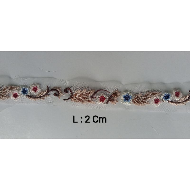 Jual Renda Rainie mini lace merah/biru (per roll 4m) | Shopee Indonesia