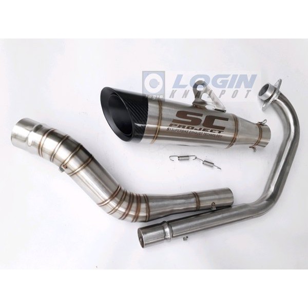 Jual Knalpot racing sc project s1 fullsystem cbr150r cb150r vixion r15 ...