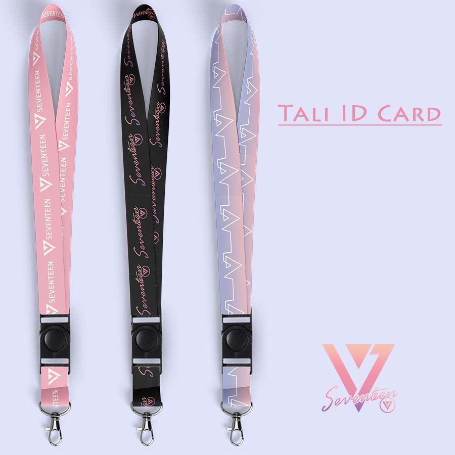 Jual Seventeen KPOP Strap Lanyard Panjang Keychain Tali ID Card ...