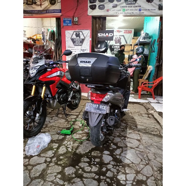 Jual PROMO Paket Siap Pasang Box SHAD SH44 + Bracket Kucay untuk Nmax ...