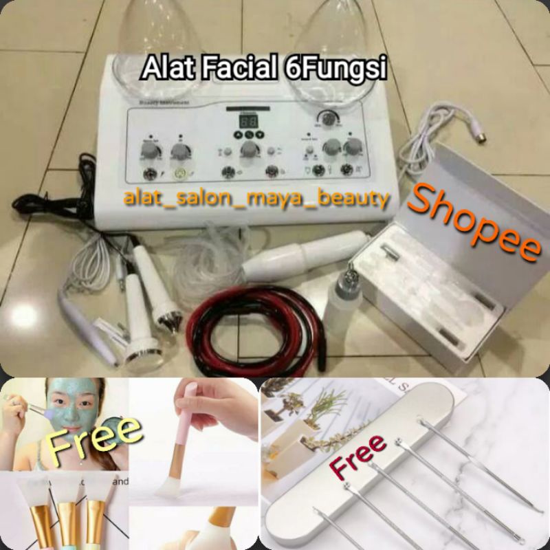 Jual Alat Facial 6in1 / Mesin Facial 6 fungsi / Detox Oxy spray Couter ...