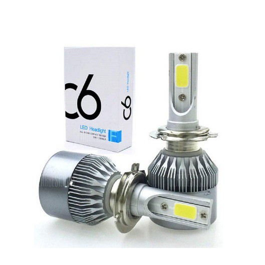 Jual Lampu Utama LED H4 C6 36 W COB Mobil Motor SOCKET H4 Kaki 3 Dengan ...