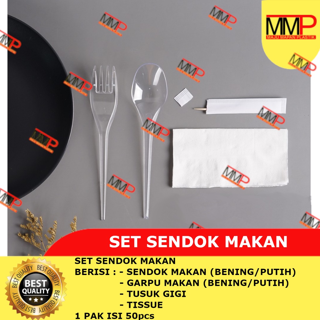 Jual [50 PCS] SET SENDOK GARPU MAKAN | SENDOK MAKAN CATERING | SET ALAT ...
