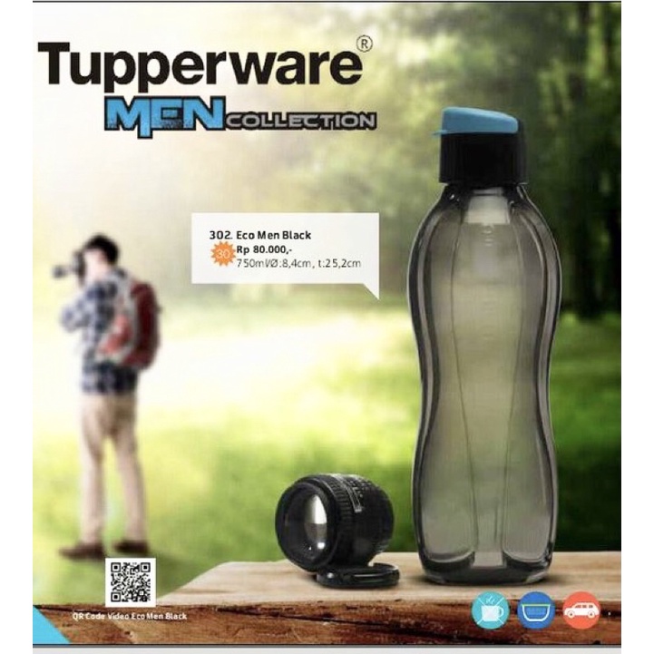 Jual TUPPERWARE ECO MAN BLACK | Shopee Indonesia