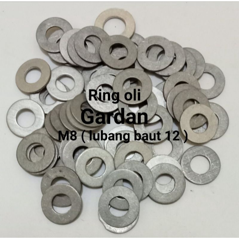 Jual Ring oli gardan alumunium M8 ( lubang baut 12 ) | Shopee Indonesia
