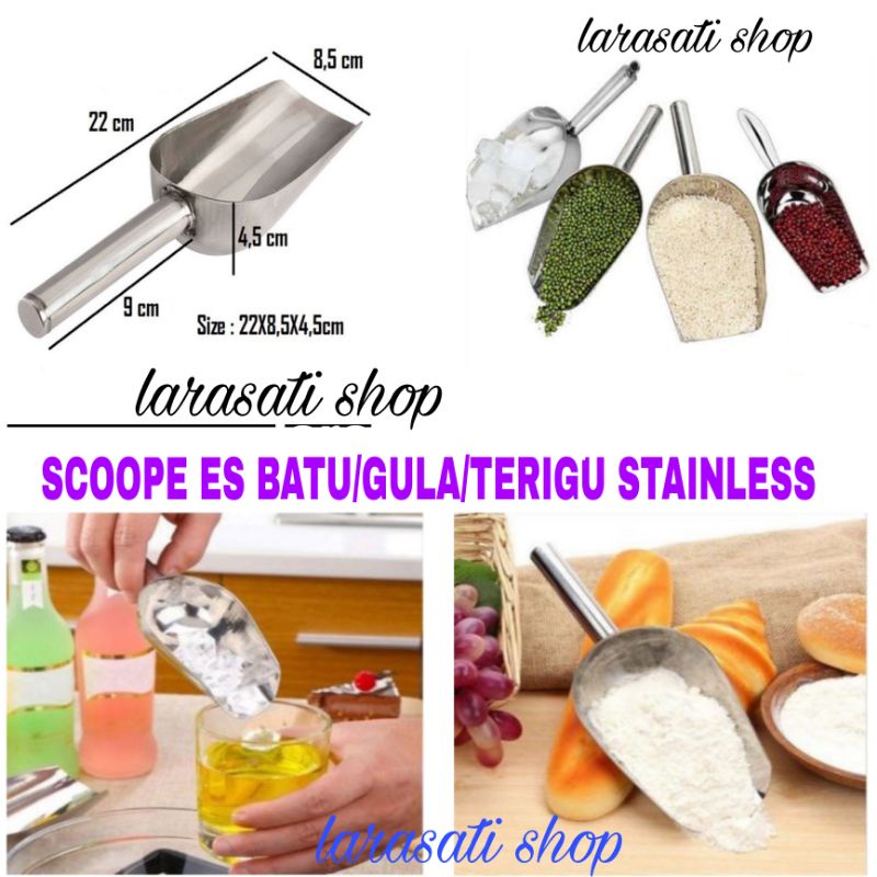 Jual Scope/Sendok Es Batu Stainless | Shopee Indonesia