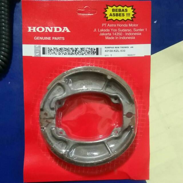 Jual Kampas Rem Belakang Vario / Beat / Semua Jenis Matic Metik Honda ...