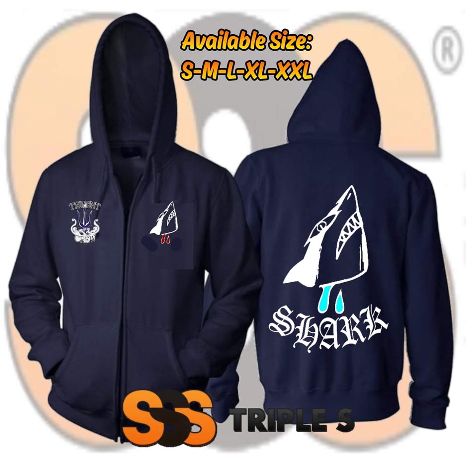Jual HOODIE ZIPPER WIND BREAKER WEBTOON TRIDENT CREW JAKET RESLETING MANHWA TRIDENT SHARK ...