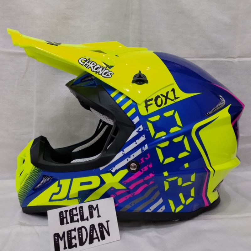 Jual Helm JPX Cross Original X23 Chronos Pepsi blue | Shopee Indonesia