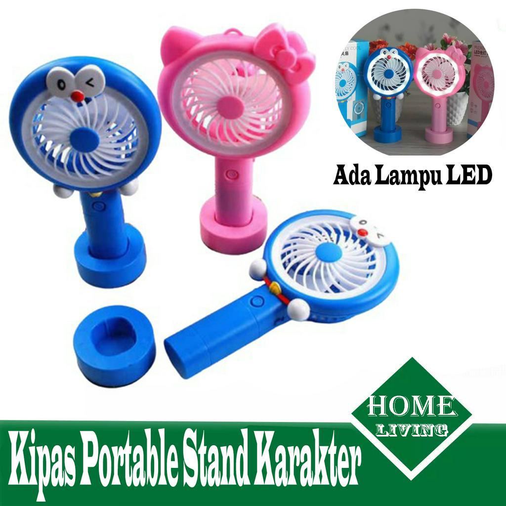 Jual (HOKO) Kipas Angin Tangan Stand Portable Karakter LED ( Standing ...