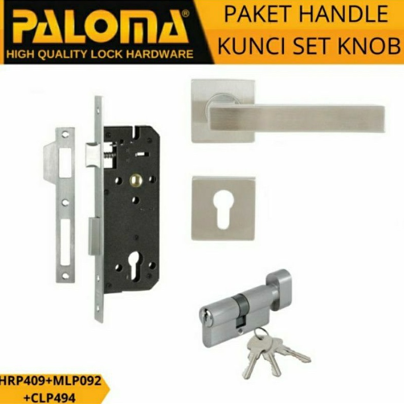 Jual Handle Pintu Satu Set PALOMA HRP409 MLP1122 CLP494 Gagang Pintu ...