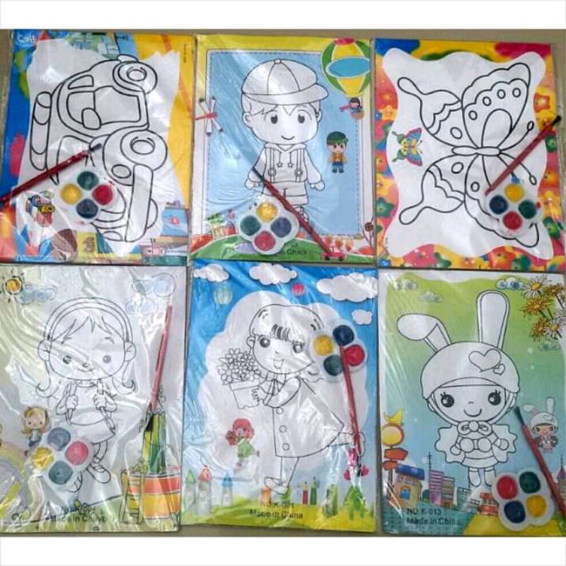 Jual MEWARNAI CAT / MAINAN EDUKASI MELUKIS CAT | Shopee Indonesia