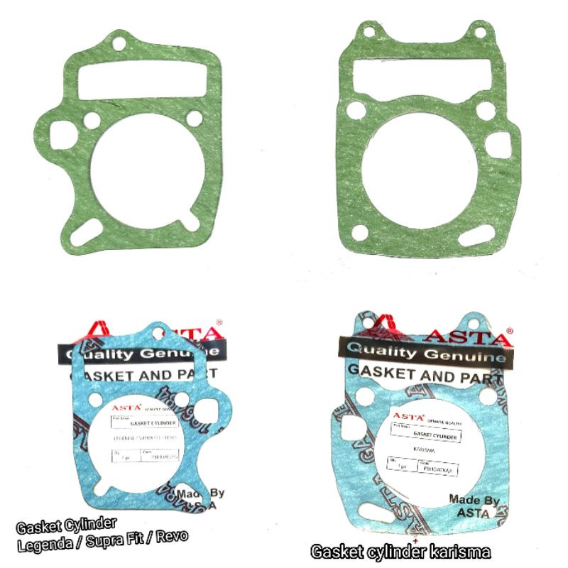 Jual Paking Gasket Blok Boring Blok Bawah Honda Karisma - Legenda / Supra Fit / Revo Gasket ...