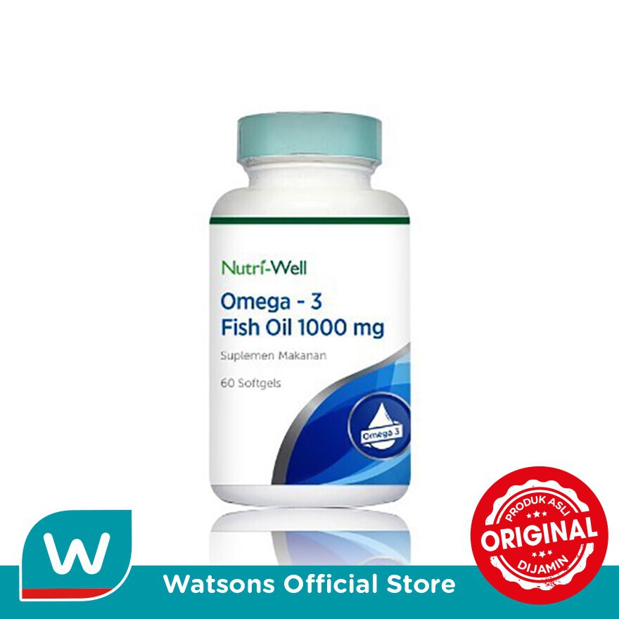 Jual Nutri-Well Omega-3 Fish Oil 1000mg 60's | Shopee Indonesia