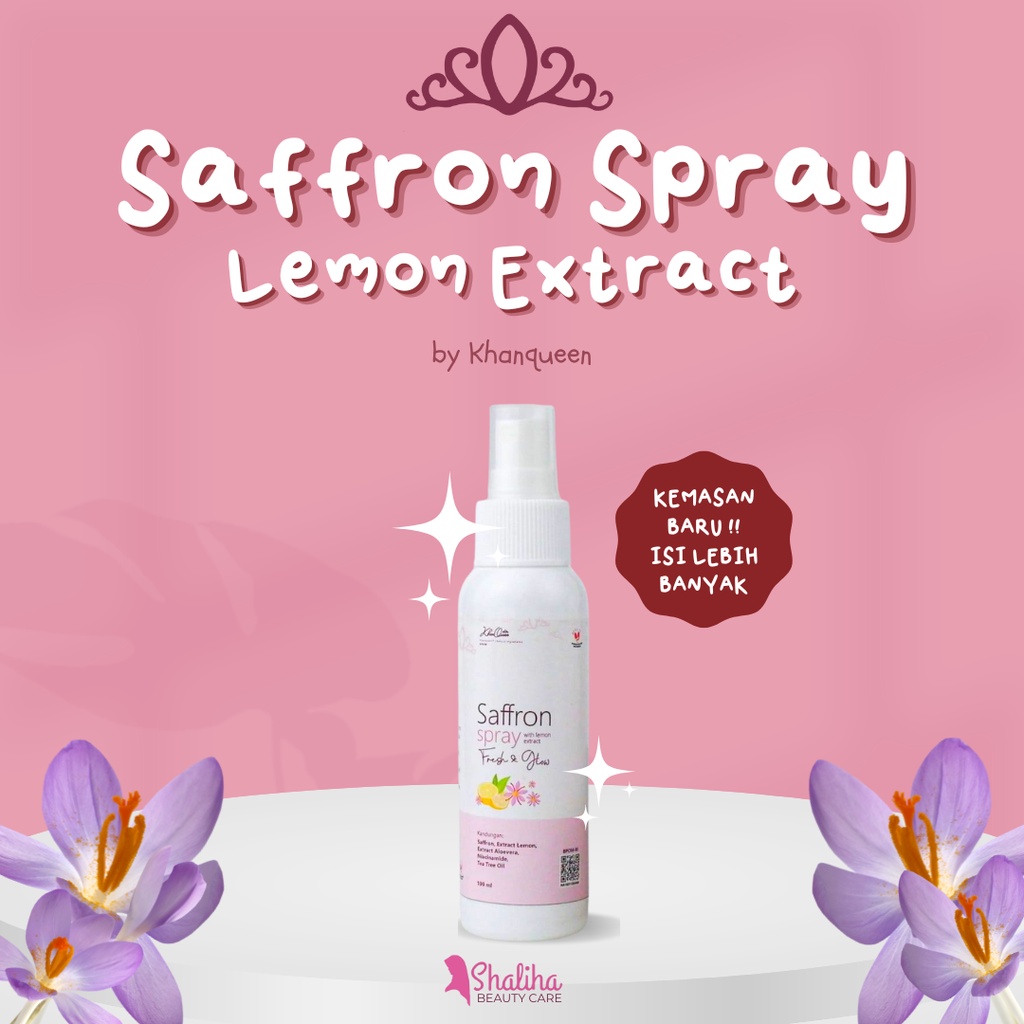 Jual Facemist Saffron Spray With Extract Lemon 100 ml by Khanqueen ...