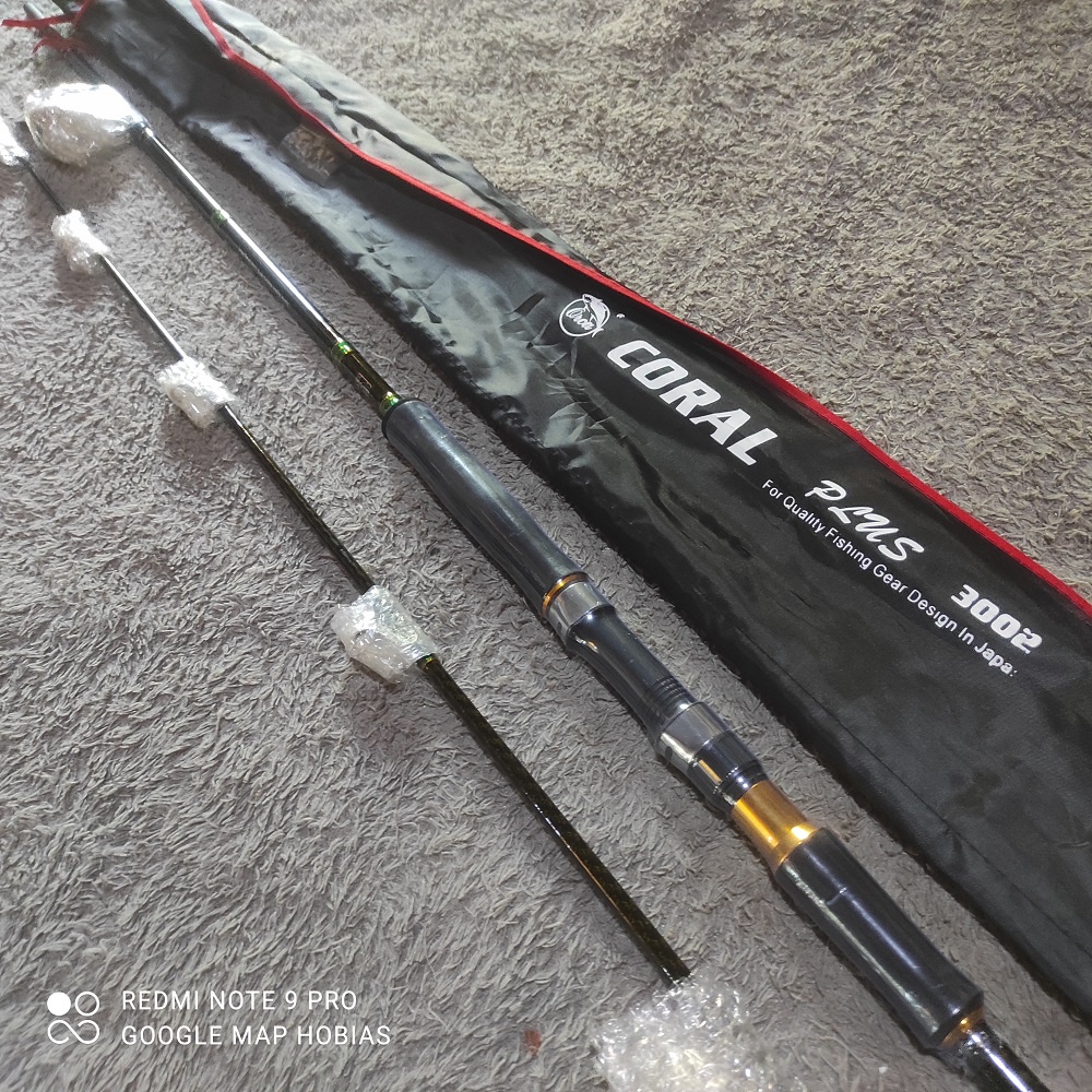 Jual joran karangan/popping sambung 2 carbon kaku orca coral plus 270. 300. 330 | Shopee Indonesia