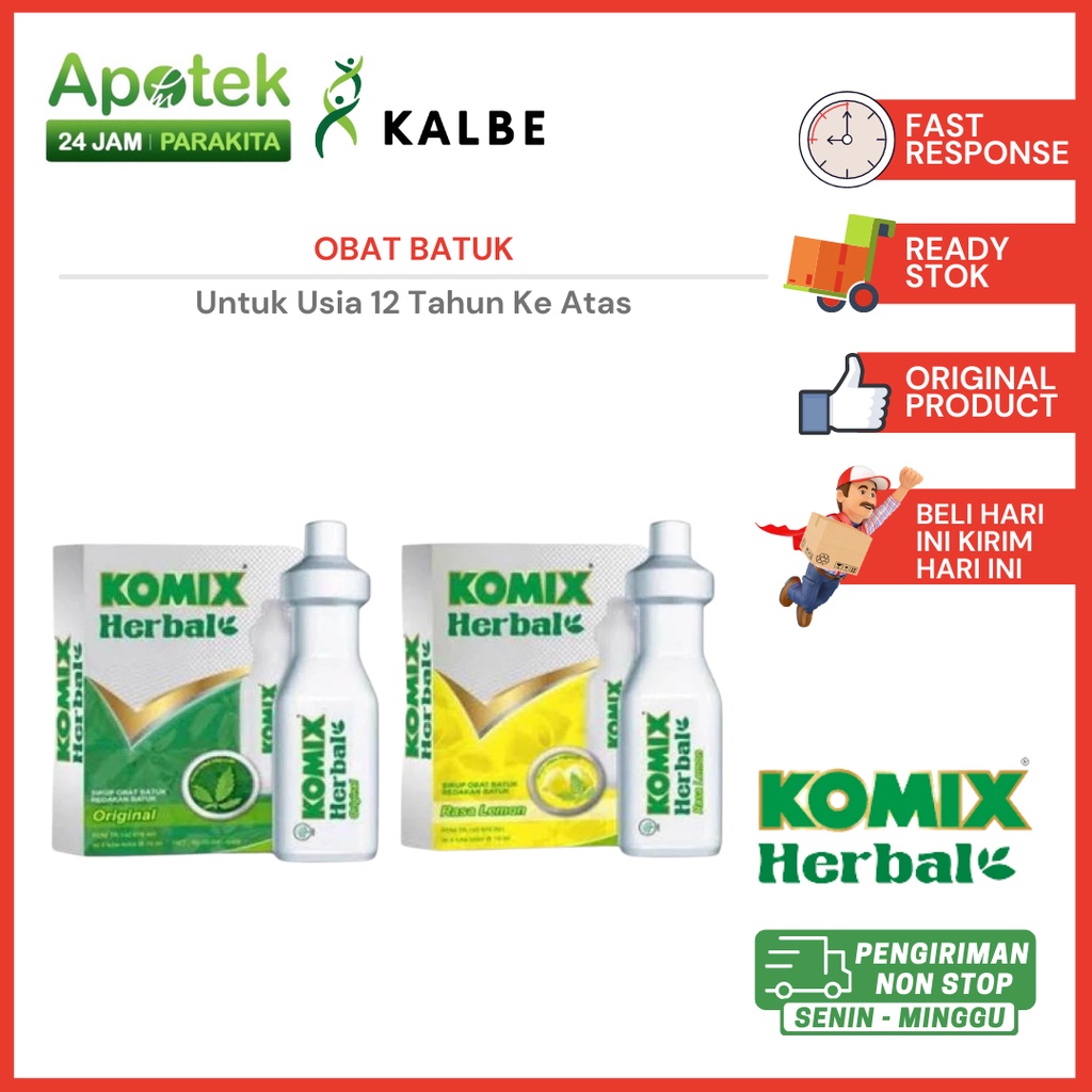 Jual Komix Herbal Original Obat Batuk Herbal Dari Bahan Alami Rasa ...