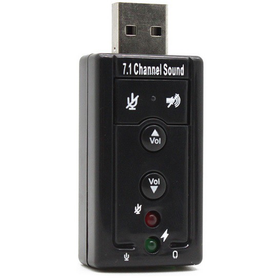 Jual USB Soundcard Virtual Adapter 7.1 Sound card | Shopee Indonesia