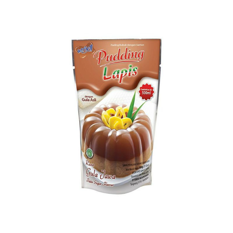 Jual NUTRIJELL PUDDING SUSU PUDING NUTRIJEL COKLAT COCOPANDAN GULA JAWA ...