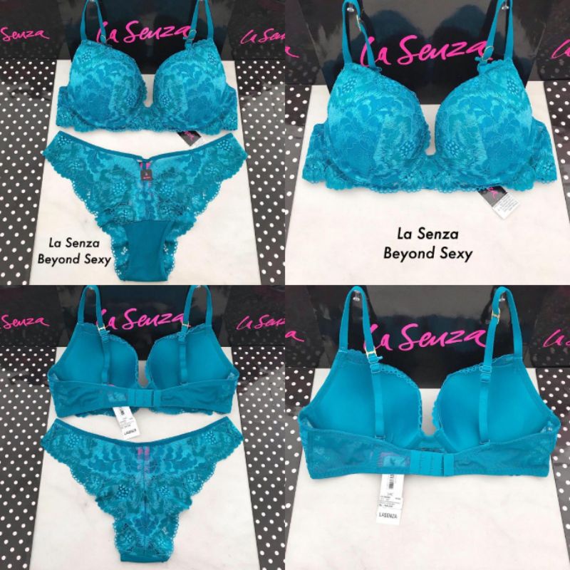 Jual Laseza La Senza Beyond Sexy Bra Push Up Gel Level 3 Peacock 36C ...