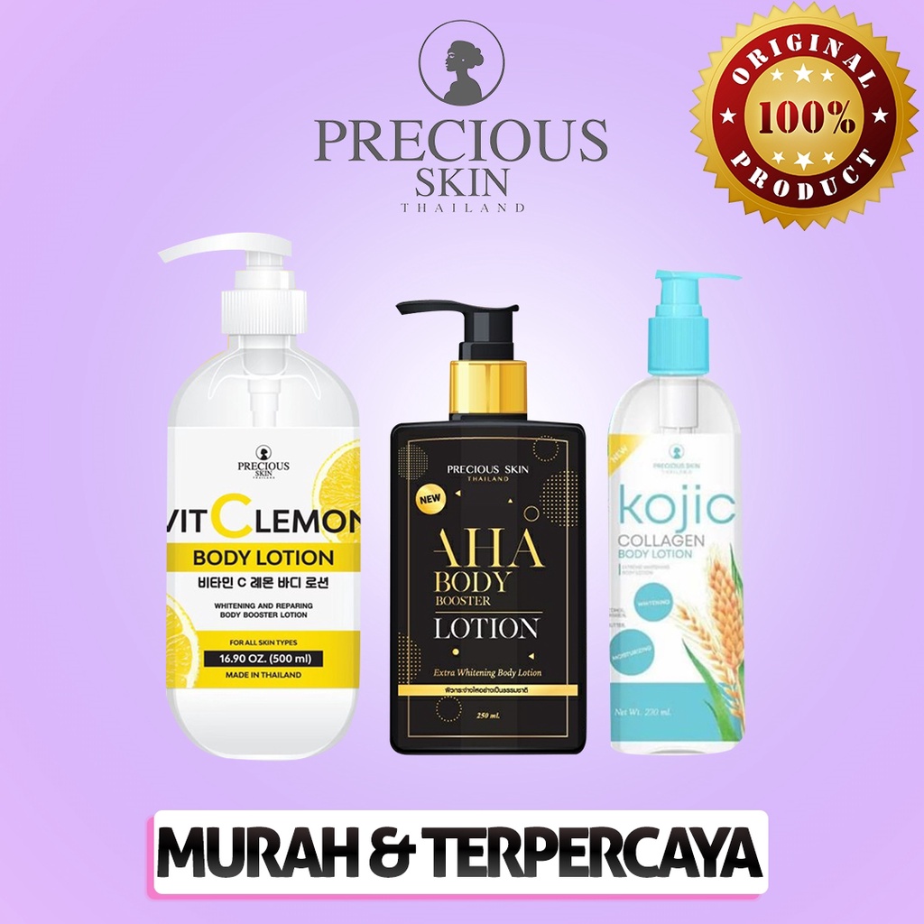 Jual PRECIOUS SKIN LOTION SERIES ( AHA BODY LOTION BOOSTER / KOJIC ...