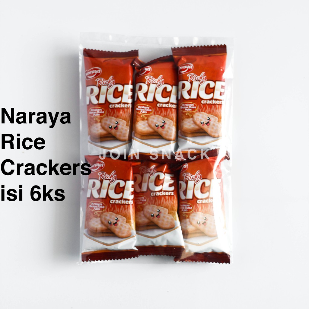 Jual Naraya Richy Rice Crackers / Kraker Beras Snack Cemilan Nikmat ...