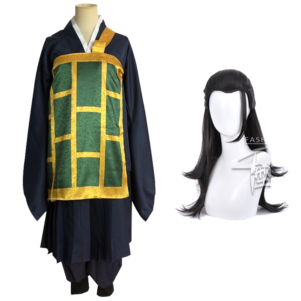 Jual Anime Jujutsu Kaisen - Geto Suguru Cosplay Costume Black Blue ...