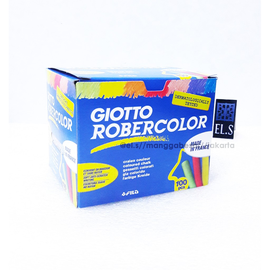 Jual GIOTTO Robercolor BLACKBOARD CHALK - 100 PCS Kapur Warna | Shopee ...
