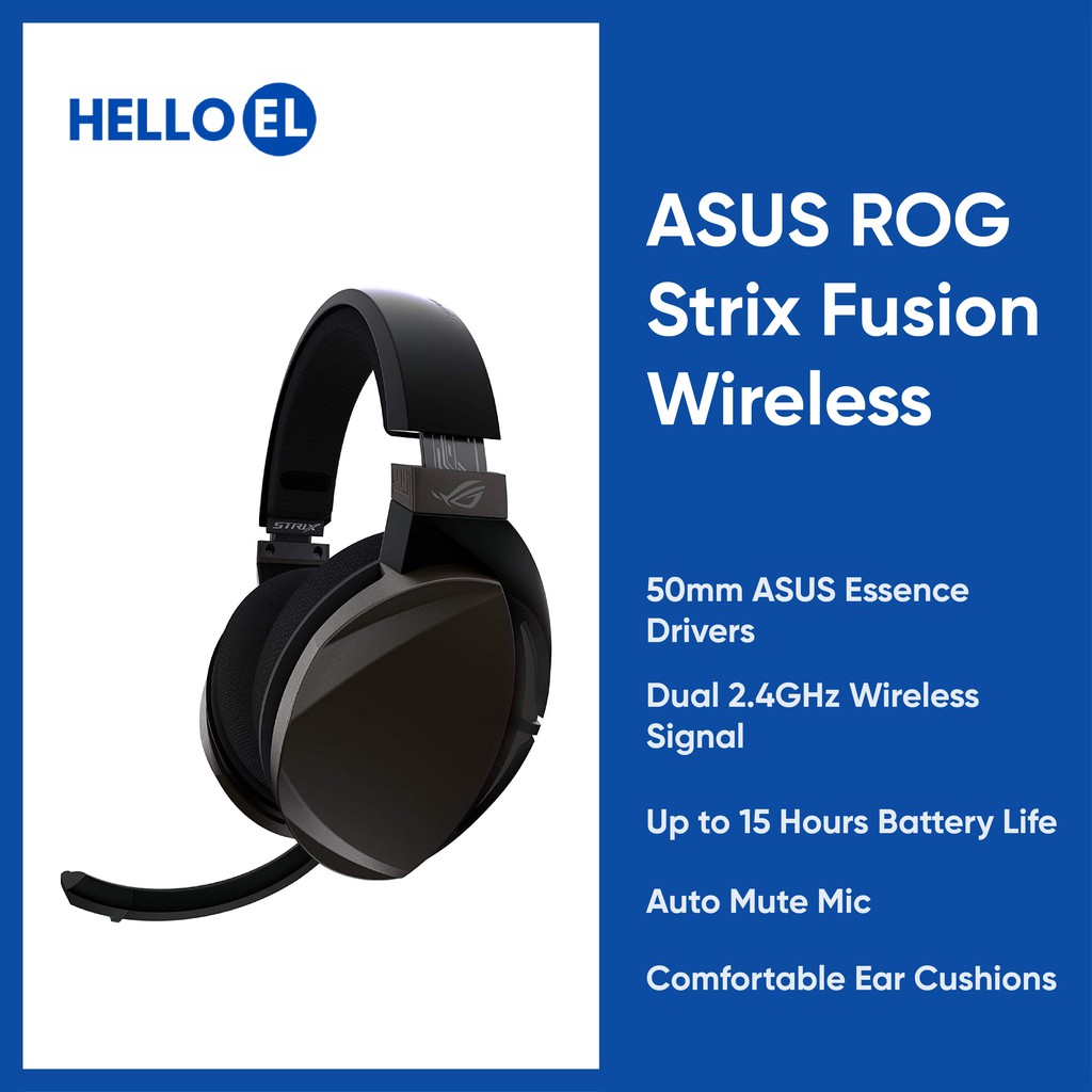 Jual [Baca Deskripsi] DP Asus ROG Strix Fusion Wireless Gaming Headset ...