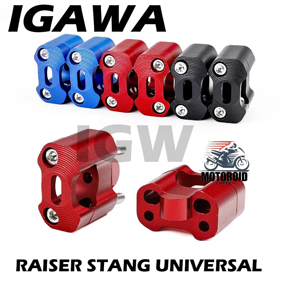 Jual RAISER STANG IGAWA UNIVERSAL PENINGGI STANG FATBAR LOW HIGH FULL ...