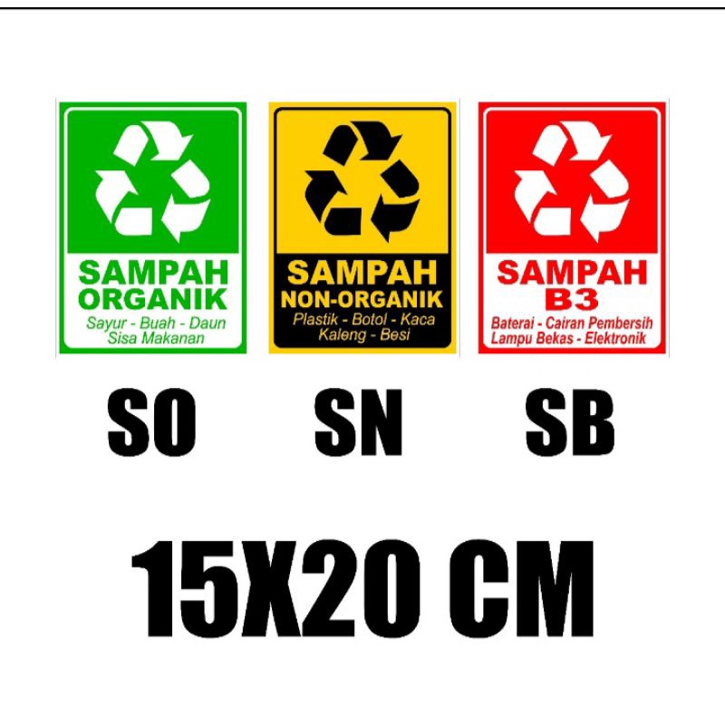Jual STIKER SAMPAH ORGANIK | Shopee Indonesia