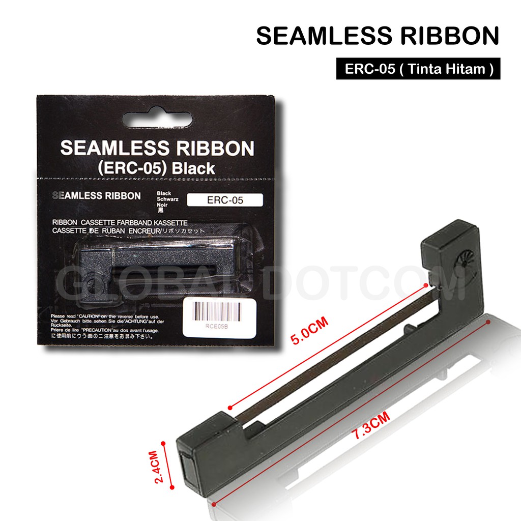 Jual SEAMLESS RIBBON ERC-05 (BLACK) | Shopee Indonesia