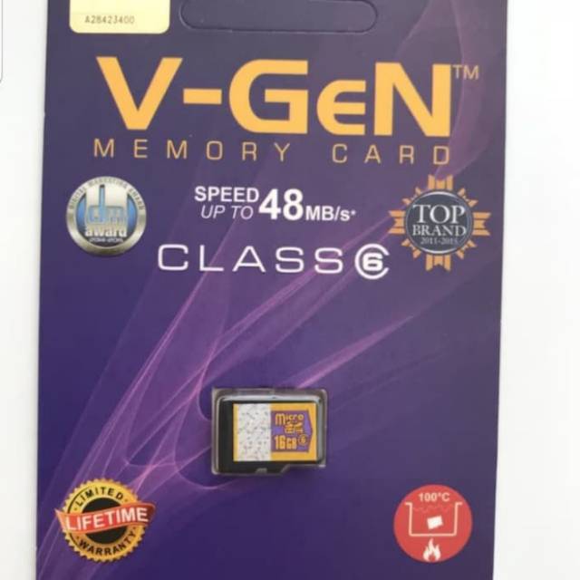 Jual V-GEN MEMORY CARD CLASS 6 CLASS 10 TURBO SERIES 16GB | Shopee ...