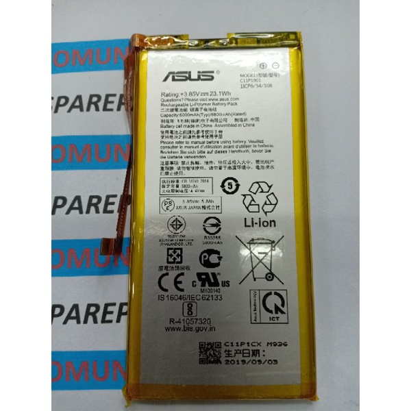 Jual BATERAI ASUS ROG PHONE 3/c11p1903 OEM | Shopee Indonesia