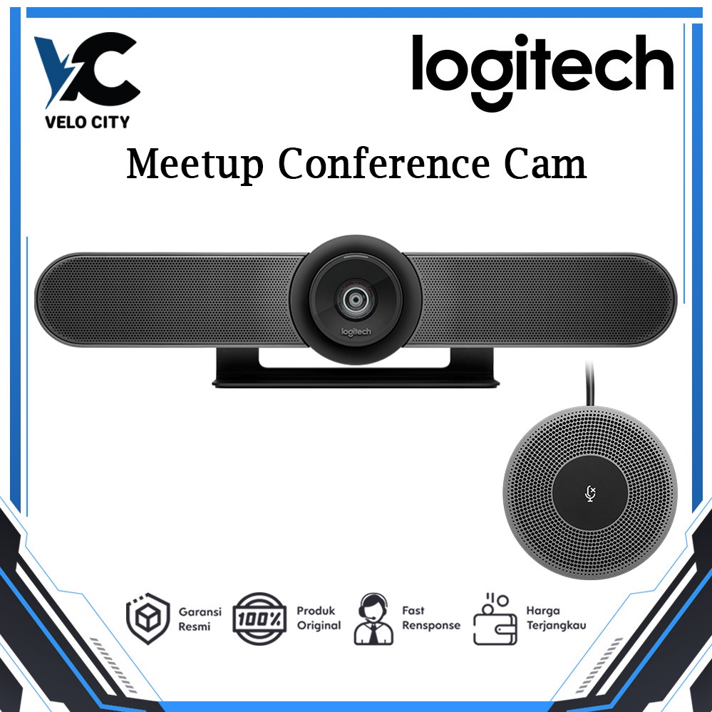 Jual Logitech MeetUp Video Conference Camera Plus Expansion Mic ...