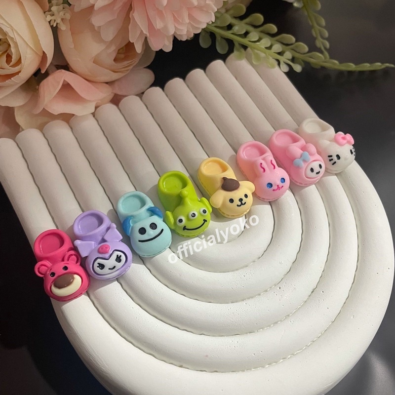Jual Resin Clay Sandal Sanrio (5pcs) Disney Lotso Monster Inc Hello ...